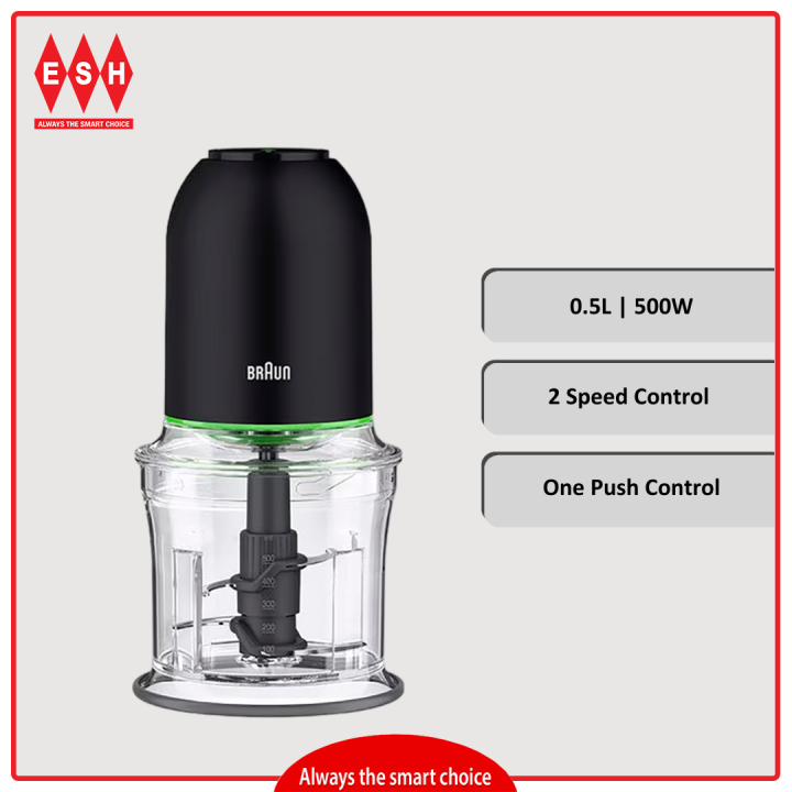 Braun CH3011BK 0.5L MultiPractic 3 Advanced QuadBlade 2 Speed Settings ...