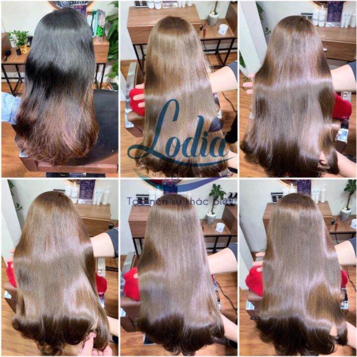 Thuốc nhuộm tóc phủ bạc màu đen, thuốc nhuộm Lodia | Lazada.vn