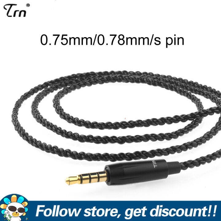 FAAEAL TRN Earphone Cable HIFI Replacement Headphone Wire CPin 2Pin 0 ...