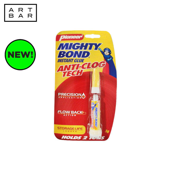 Mighty Bond Tube Instant Glue 3gram Anti-Clog Holds 2 Tons - Art Bar PH ...