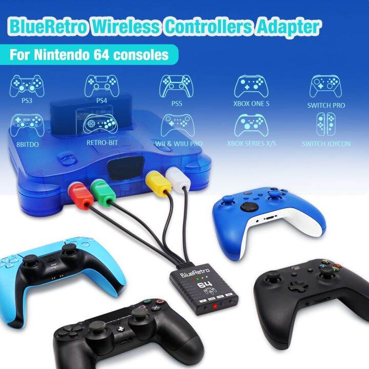 BlueRetro Wireless Game Controllers Adapter Support Switch Pro PS5 PS4 Wireless Controller For ...