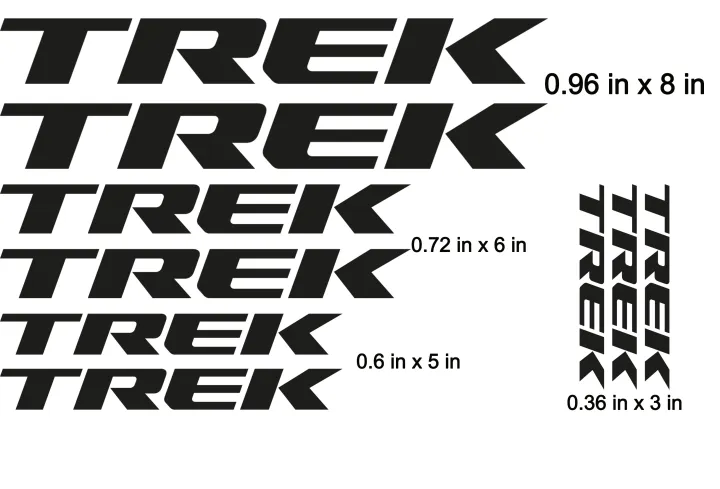 TREK Sticker Decal for Mountain Bike and Road Bike (Sticker cut out ...