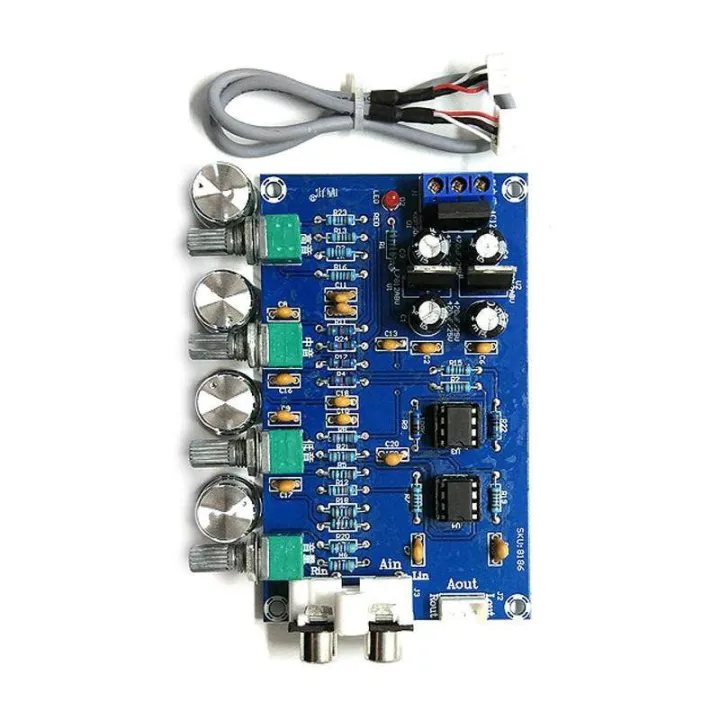 New NE5532 Stereo Pre-amp Preamplifier Tone Board Audio 4 Channels ...