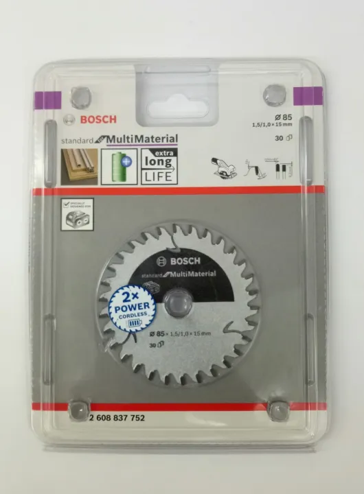 BOSCH 2608837752 MultiMaterial Circular Saw Blade 85mm [JSR | BAC ...