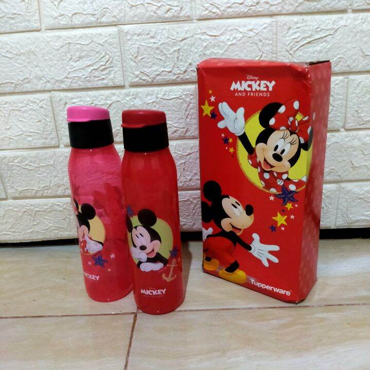 Tupperware mickey minnie bottle eco botol minum karakter | Lazada Indonesia