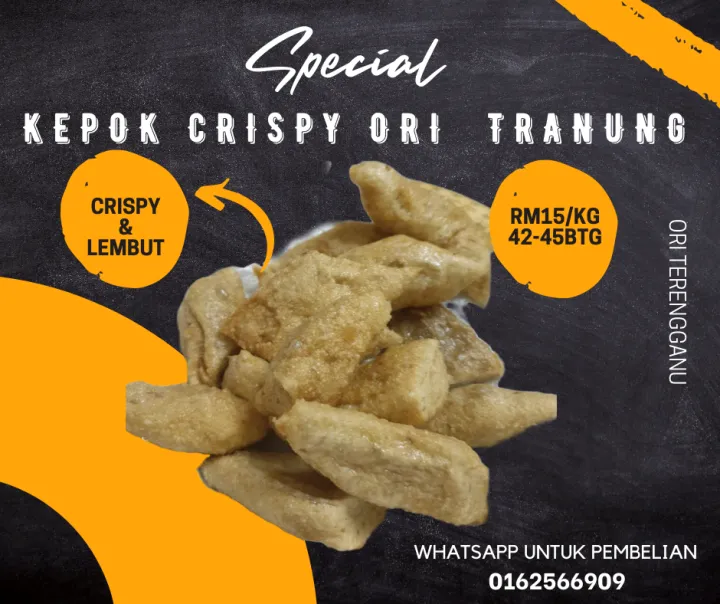 Keropok Lekor Crispy Ori Tranung Ready Stock | Lazada