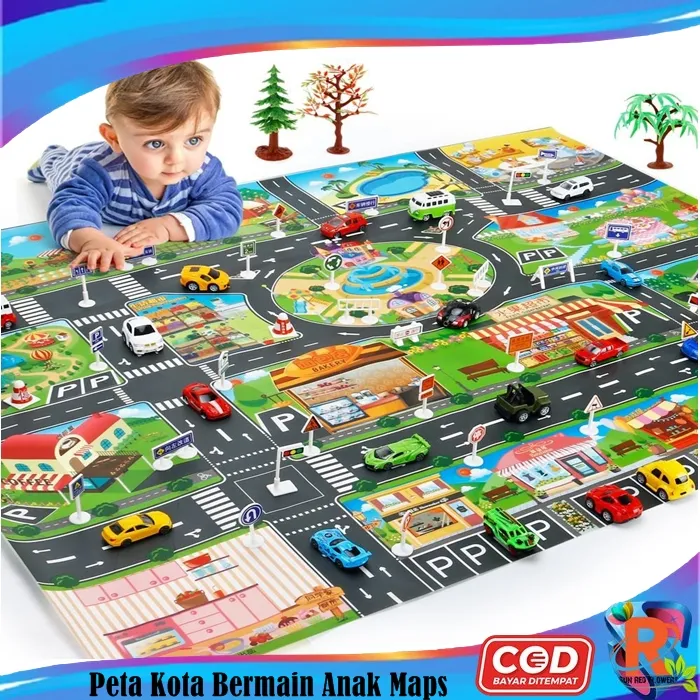 Play Maps Peta Bermain Anak Pretend Play Map Peta Kota Bermain Anak ...