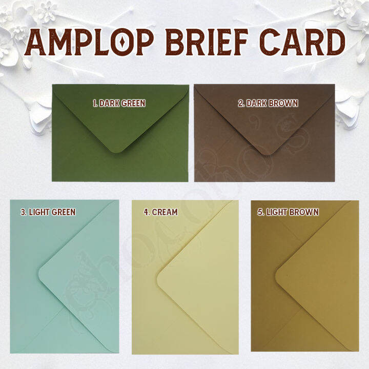 AMPLOP BC TEBAL A5, A6, A7 AMPLOP UNDANGAN AMPLOP BRIEF CARD | Lazada ...