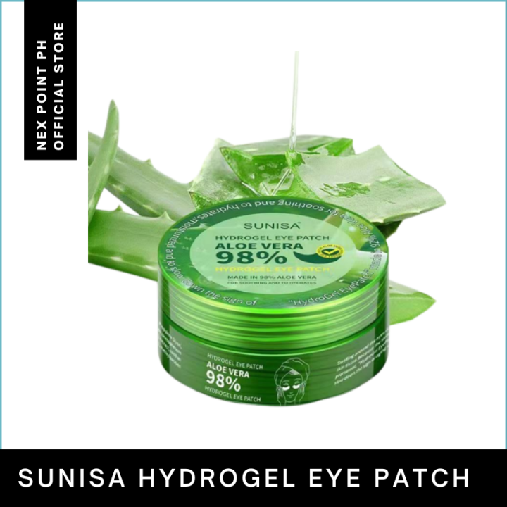 SUNISA ALOEVERA 98% WITH COLLAGEN HYDRO GEL EYEPATCH, collagen skin ...