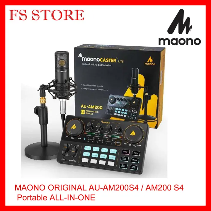 MAONO ORIGINAL MALAYSIA AM200S4 AUDIO MIXER WITH MICROPHONE | Lazada