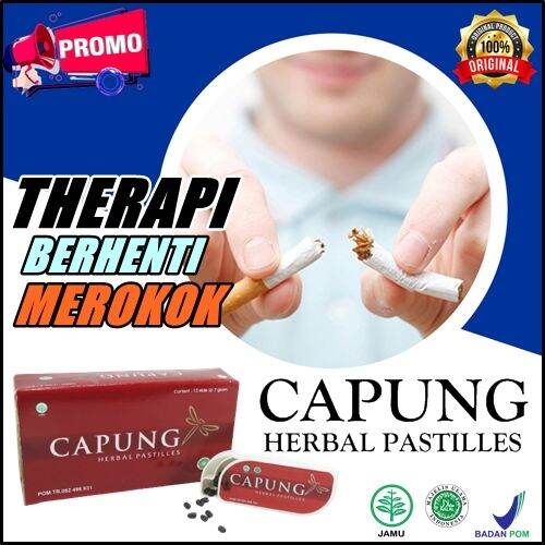 PROMO SPESIAL Capung herbal pastilles permen berhenti merokok obat ...