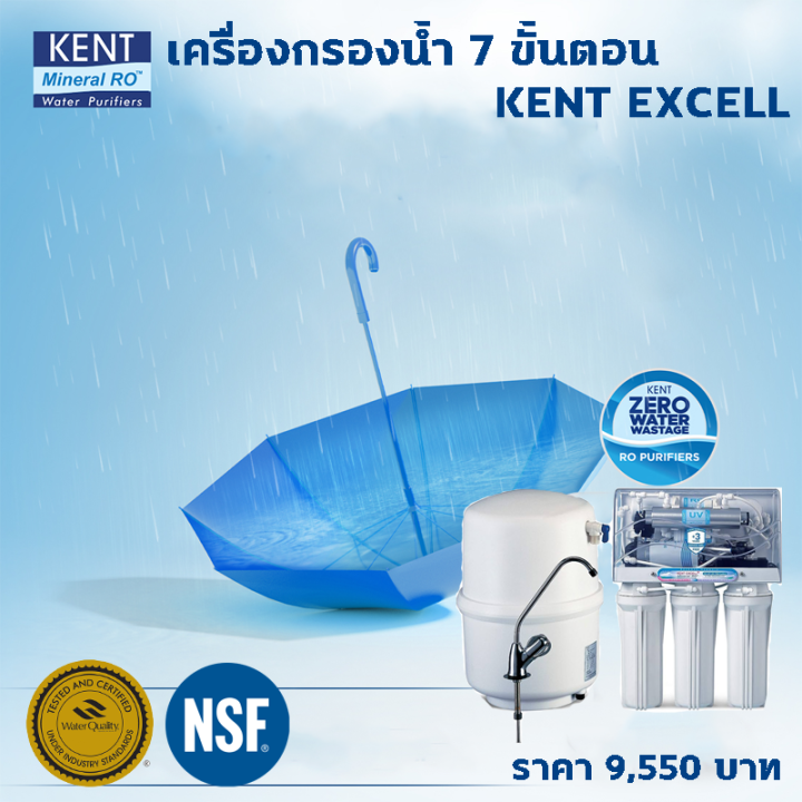 Dr. Green Energy KENT EXCELL+ เครื่องกรองน้ำแร่ RO 7 ขั้นตอน Sediment ...