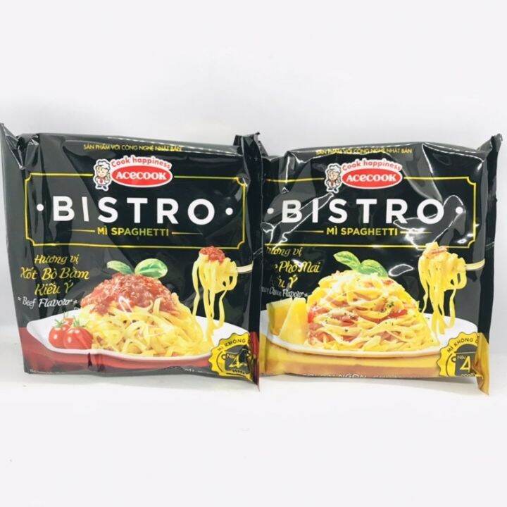 Mì trộn spaghetti Bistro Acecook xốt bò bằm/ phô mai kiểu Ý | Lazada.vn