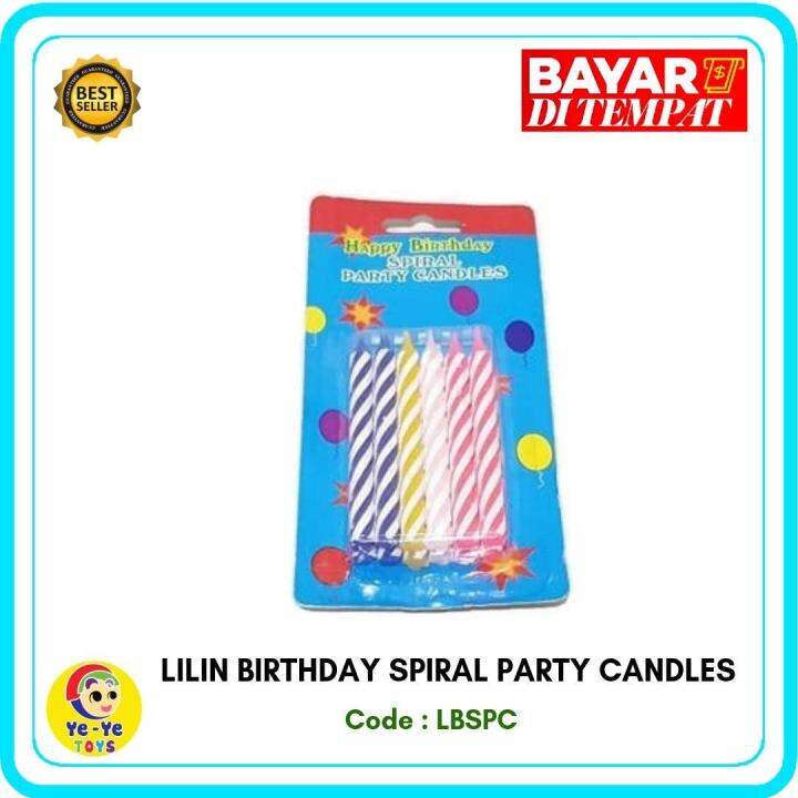 Lilin Ulang Tahun / Lilin Birthday Candle Ukuran 8 cm / Happy Birthday ...