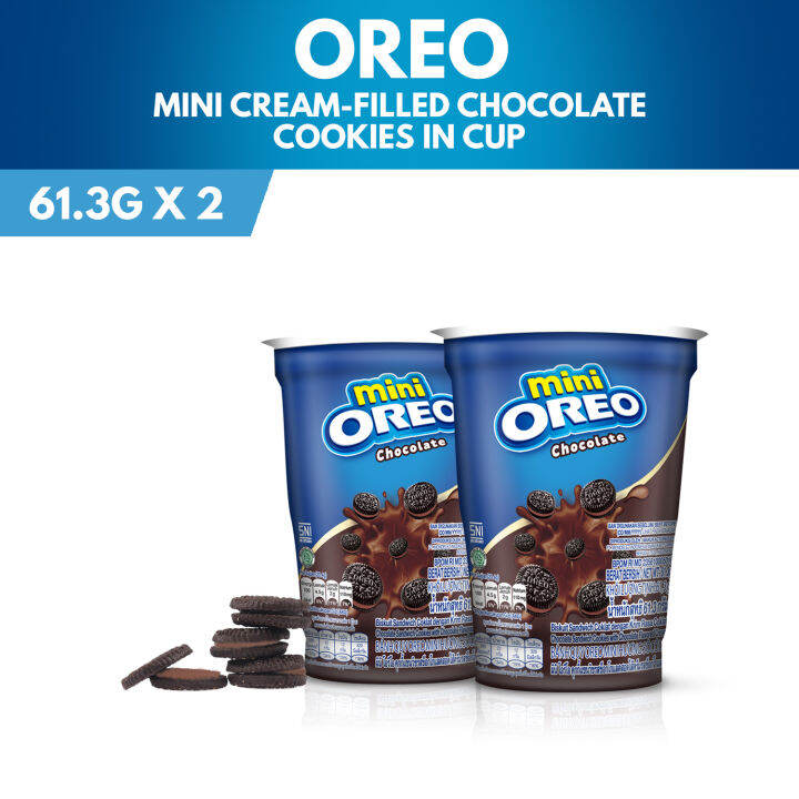 Oreo Mini - Chocolate Cream Filling, Choco Sandwich Cookies in cup ...