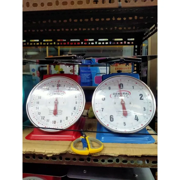 General Master Dial/Analog Scale 10kg or 20kg flat scale or round scale ...