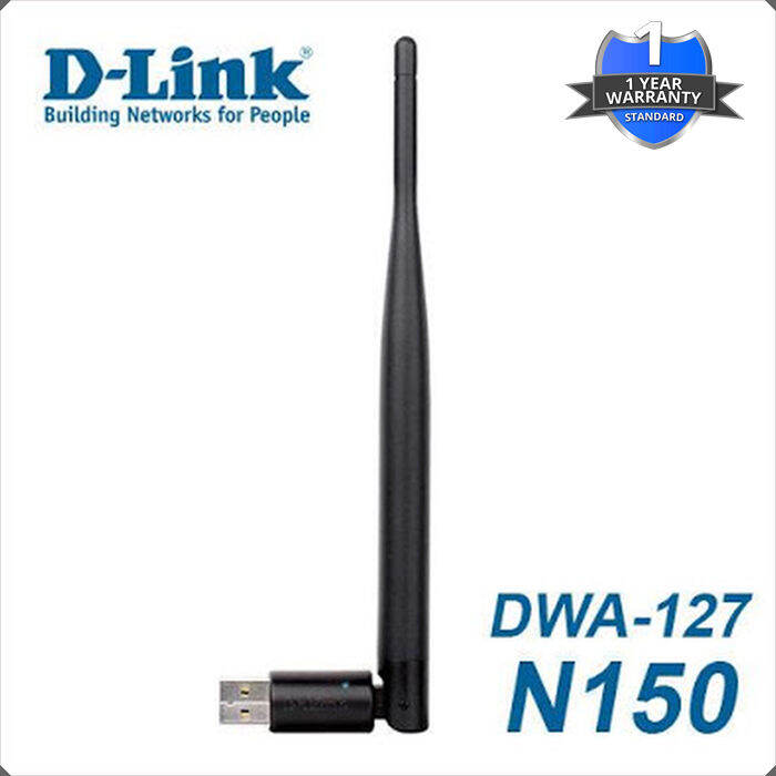Dlink Wireless Adapter/ Penerima Wifi DWA-127 N150 Antena 1 | Lazada ...