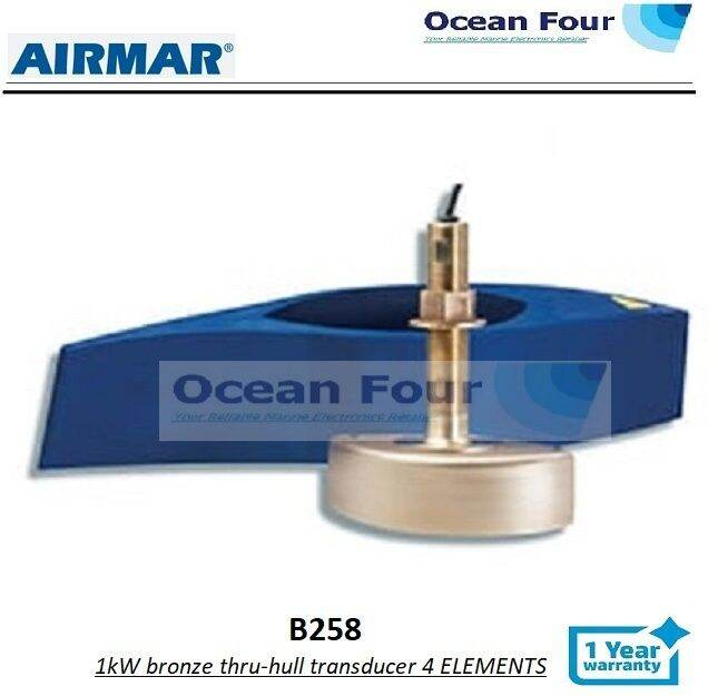 Airmar B258 1kW bronze thru-hull transducer 4 ELEMENTS | Lazada