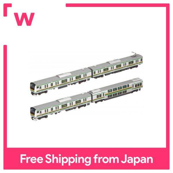 KATO N Gauge Seri E233-3000 Tokaido Line/Ueno Tokyo Line Basic 4-Car Set 10-1267 Model Kereta ...