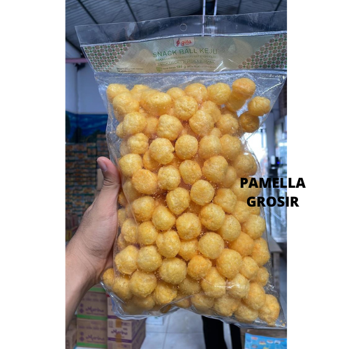 ANEKA SNACK CAMILAN SNACK BALL RASA KEJU 180gr/ MAKANAN RINGAN RASA ...