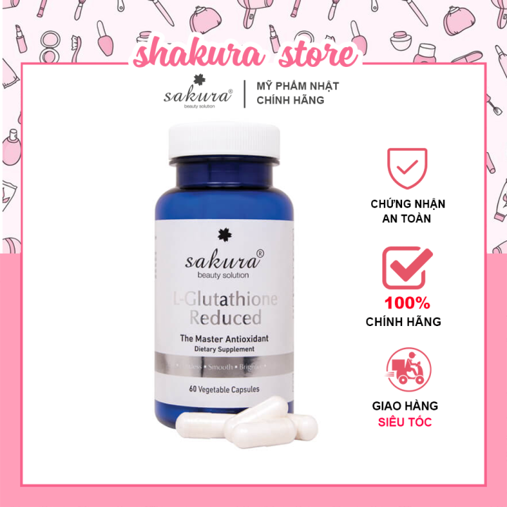 [SAKURA CHÍNH HÃNG]Viên uống trắng da mờ nám chống lão hóa Glutathione ...
