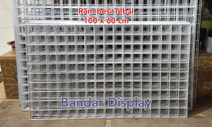 Ram Besi Putih 100 x 60 cm Besi Tebal Pajangan Dinding aksesoris / pot ...