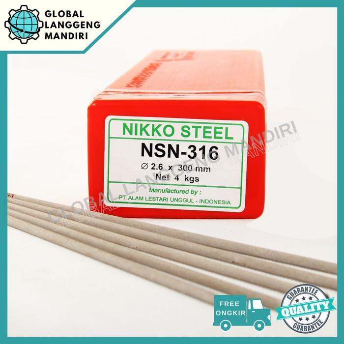 KAWAT LAS NIKKO STEEL NSN 316 3.2MM (1KG)/ NSN316 3.2 MM STAINLESS 2,6 - TOKOASMA | Lazada Indonesia