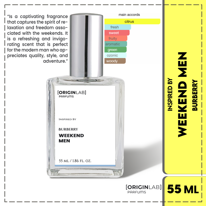 Perfume for Men - WEEKEND MEN Burberrry Inspired - 55ml ORIGINLAB ...
