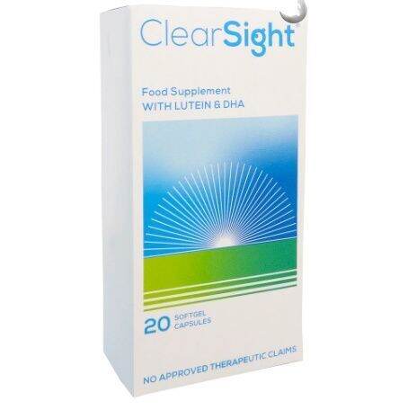 CLEARSIGHT Food Supplement With Lutein & DHA 20 Softgel Capsules ...