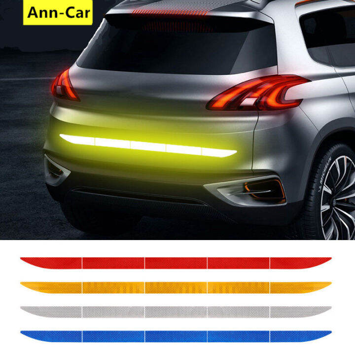 【Ann-Car】5pcs Car Reflective Reflector Sticker Car Body Trunk Exterior ...