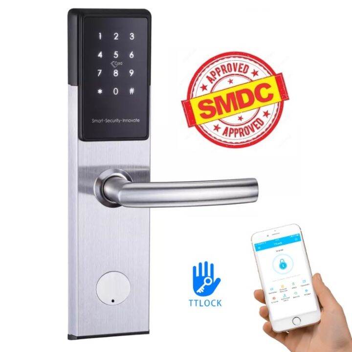 Smart Digital Door Lock - Code / Bluetooth / Smartcard / Key SMDC ...