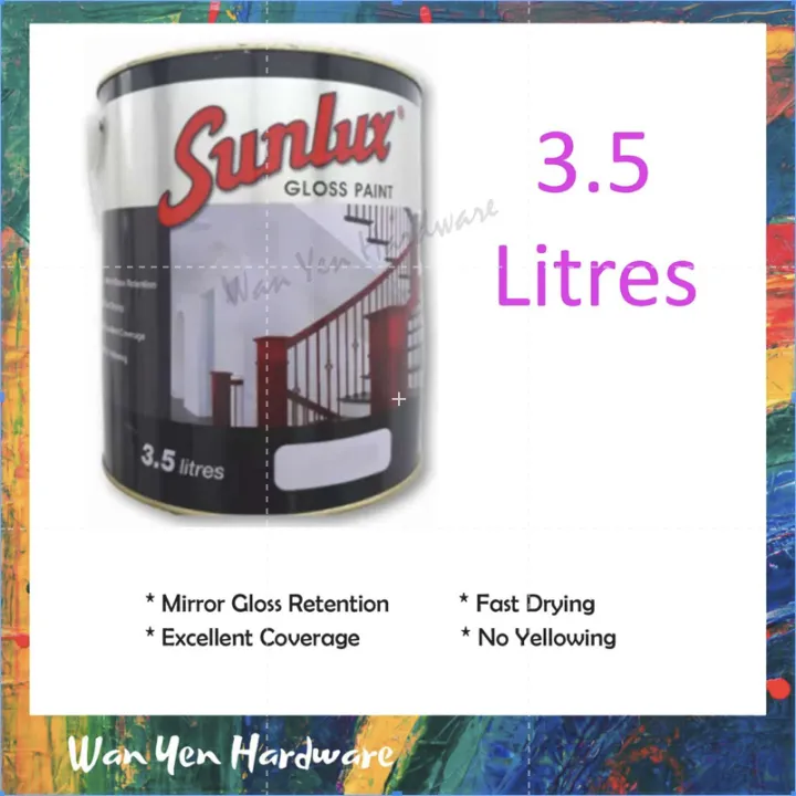 Sunlux Gloss Paint ( For Wood and Metal ) - 3.5 Litres | Lazada