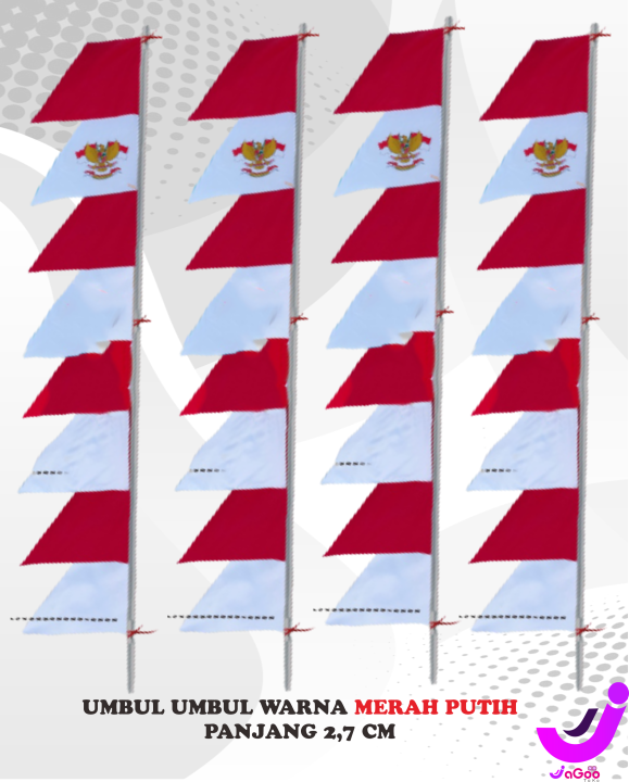 BENDERA 8 ZigZag MERAH PUTIH GARUDA | Lazada Indonesia