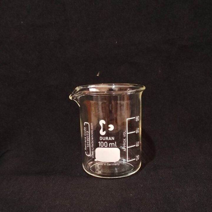 Beaker glass duran 100 ml / gelas kimia 100 ml | Lazada Indonesia