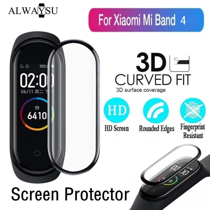 ฟิล์มป้องกันสำหรับ Mi Band 4ฟิล์มสายรัดป้องกันการระเบิดป้องกันรอยขีดข่วนป้องกันหน้าจอ Xiaomi ...