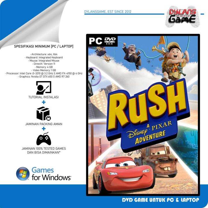 Rush: a Disney Pixar Adventure - Kaset Game PC - Game Laptop | Lazada ...