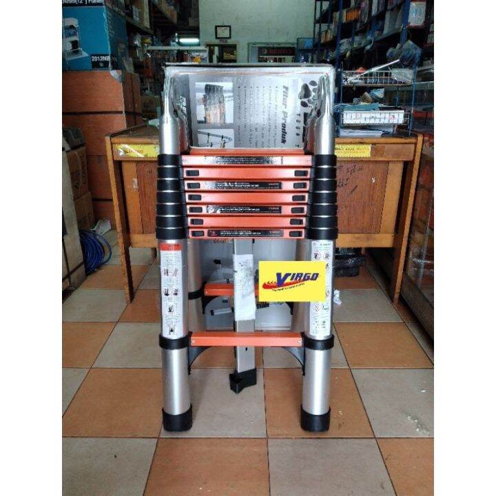 BLACKFOOT 5M TANGGA DOUBLE LIPAT ALUMUNIUM TELESKOPIK 5 METER DOUBLE ...
