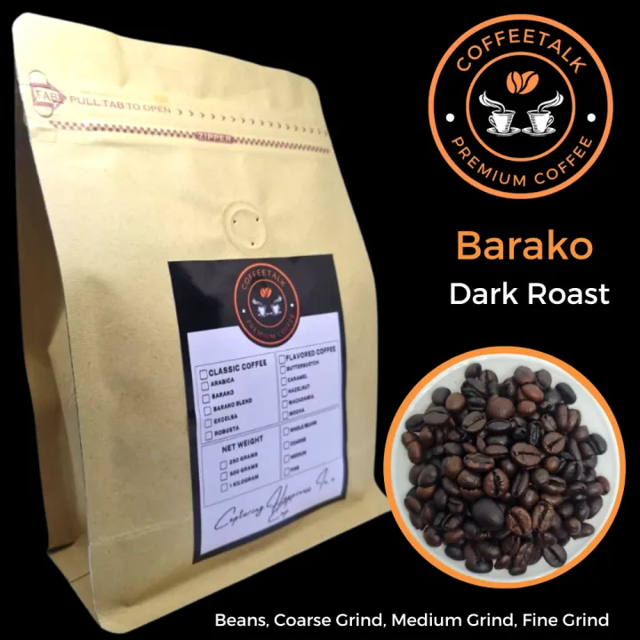 [CoffeeTalk] Classic Coffee Barako Dark Roast 250g (Beans or Ground ...