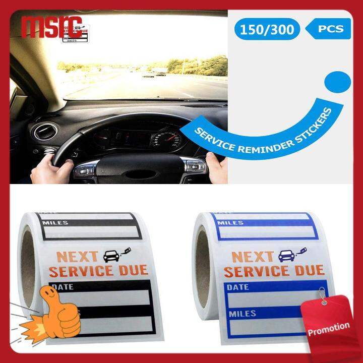 MSRC Removable Waterproof Self-adhesive Next Service Due Reminder ...