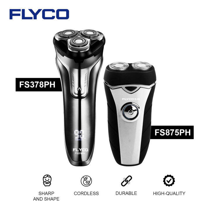 Flyco FS378PH 3D Floating Electric Shaver | FS875PH Razor Electric Men's Shaver | FC5809 Heavy ...
