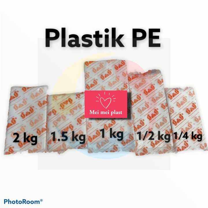 PLASTIK PE/PLASTIK BUNGKUS ES/PLASTIK BUNGKUS MINYAK/PLASTIK TEPUNG GULA/PLASTIK BENING UKURAN 1 ...