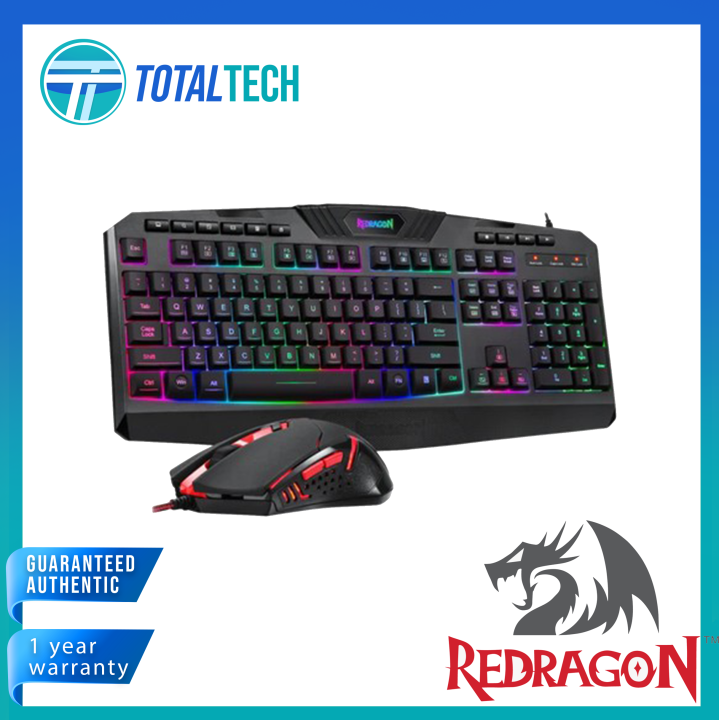 Redragon Gaming Essentials 2 in 1 Gaming Mouse and Gaming Keyboard Set ...