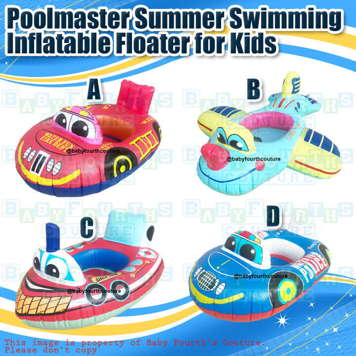 Inflatable Floater Poolmaster Airplane Tug boat Fire engine Police car ...