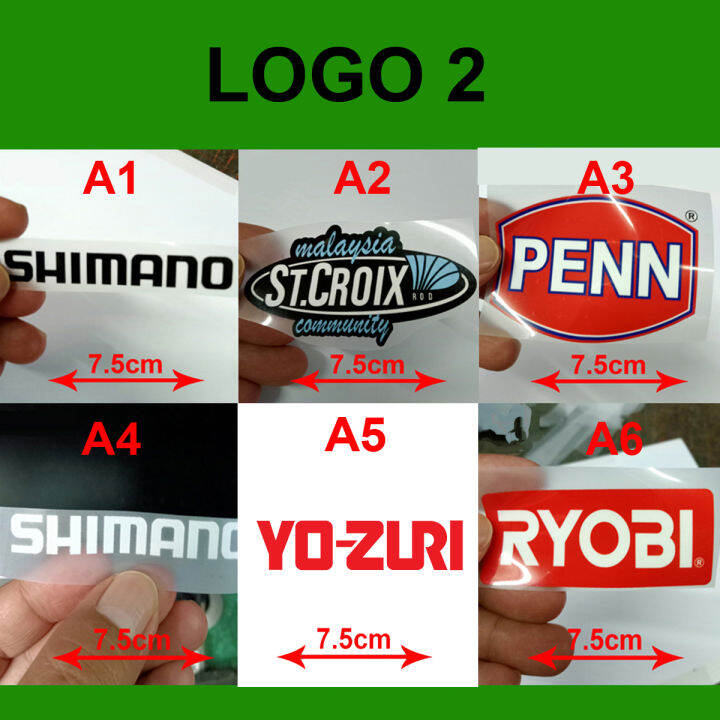 STICKER BAJU FISHING LOGO ( PU/DTF ) MATERIAL TRANSFER STIKER BAJU IRON ...