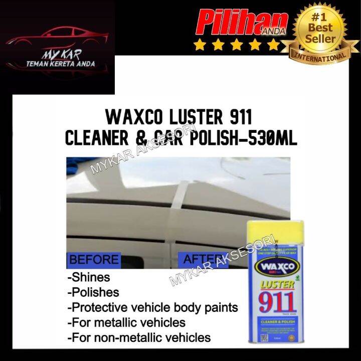 Waxco Luster 911 Cleaner & Car Polish Treatment - 530ml | Lazada