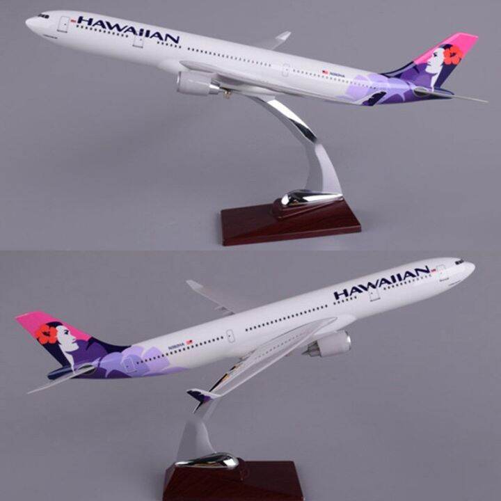 40CM 1:172 Scale Airbus HAWAIIAN Airlines A330 Airplane Aviation Model ...