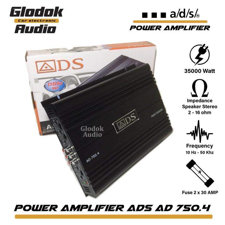 Power amplifier mobil ADS AD 750 .4 Mosfet | Lazada Indonesia