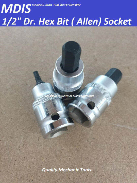 Quality NIETZ 1/2 Inch Drive Hex Bit Allen Box Socket | Lazada