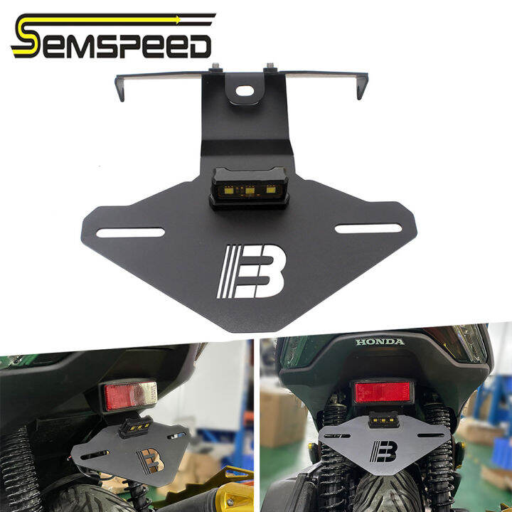 SEMSPEED Motorcycle Rear License Plate Fender Tail Tidy Bracket Holder ...