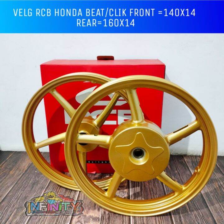 VELG RCB AEROX 155 SP811 PALANG 8 GOLD SPORT RIM VELG RCB NEW AEROX 155 ...